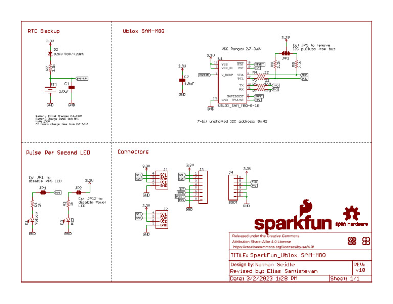 SparkFun Ublox SAM-M8Q V10 | PDF