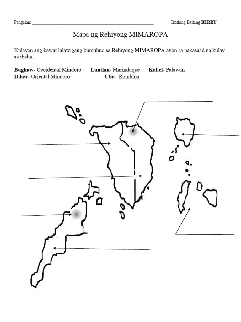 Worksheet AP Mimaropa Region | PDF
