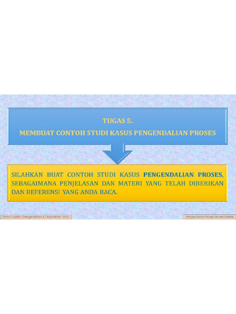 P6. Tugas 5. Pengendalian Proses Secara Statistik | PDF