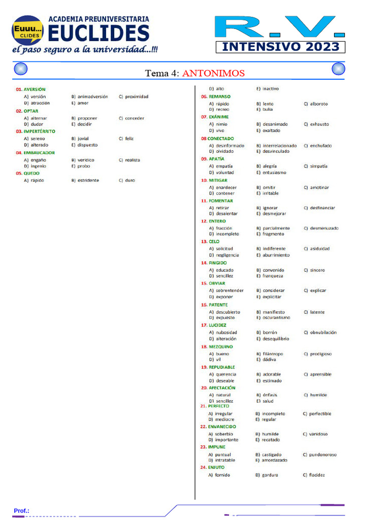 4 RV REPASO INTENSIVO (1) | PDF