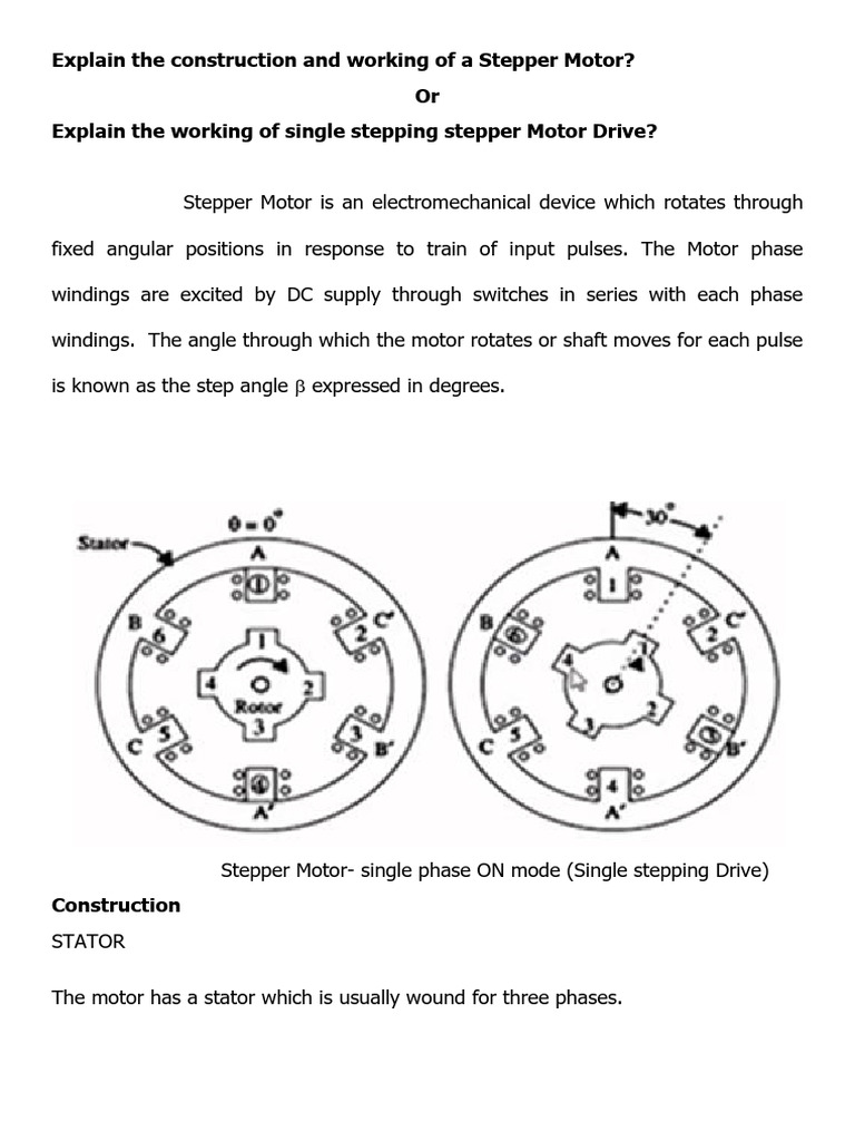 Stepper Motor Drive | PDF | Electric Motor | Manufactured Goods