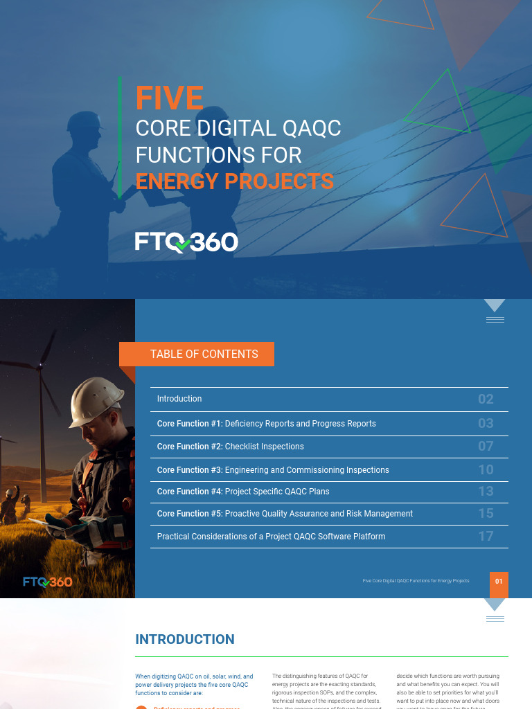 Five Core Digital QAQC Functions For Energy Projects - FTQ360 v1 250223-1 | PDF | Specification ...
