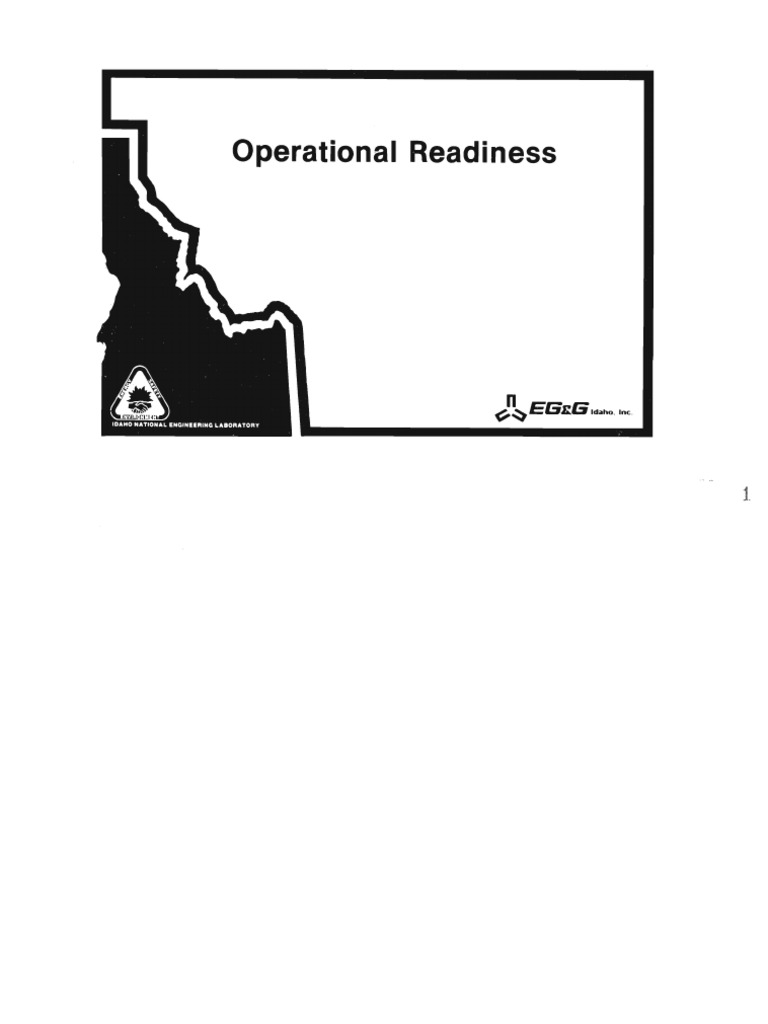Operational Readiness Notes | PDF | Risk | Risk Management