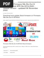 Firmware Flash STB Zte b860h (Sfile | PDF