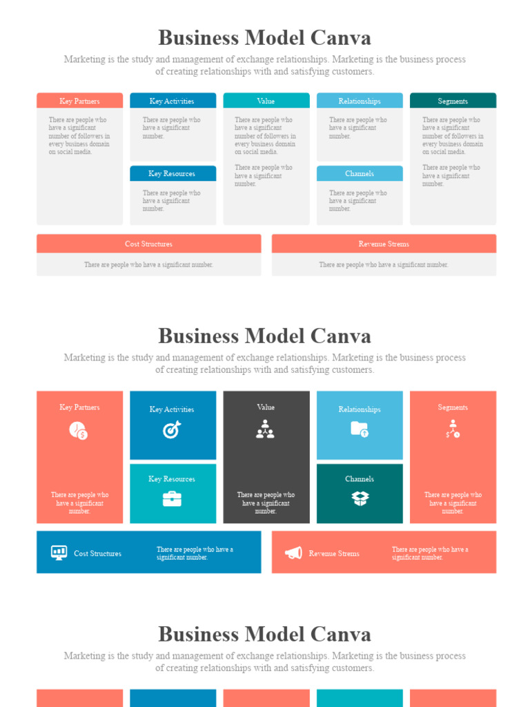 Business Model Canva Infographics | PDF | Career & Growth