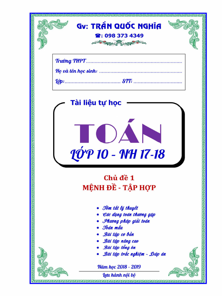 Toan 10-1718-Cd1-Menhde-Taphop | PDF