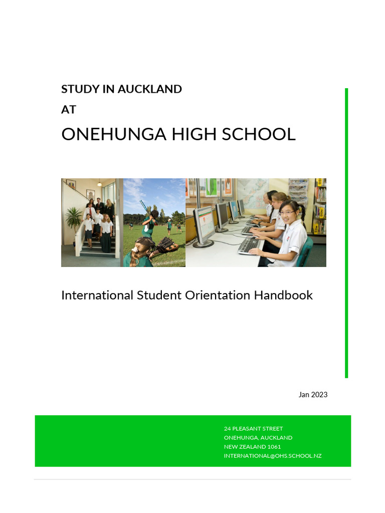 International Students Orientation Handbook 2024 | PDF | Meal
