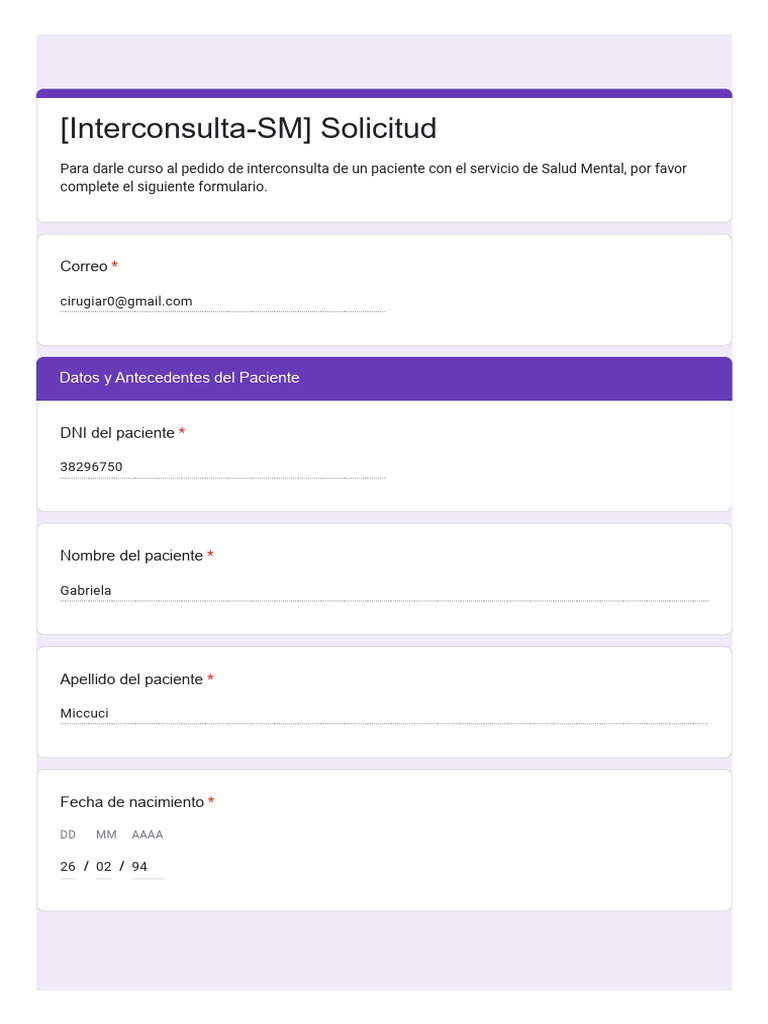 Formato de Solicitud de Interconsulta | PDF | Relaciones personales ...
