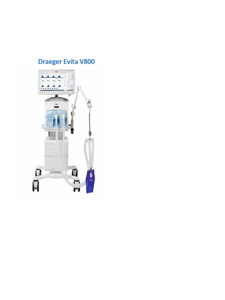 Draeger Evita V800 Ventilator Overview | PDF | Respiratory System ...