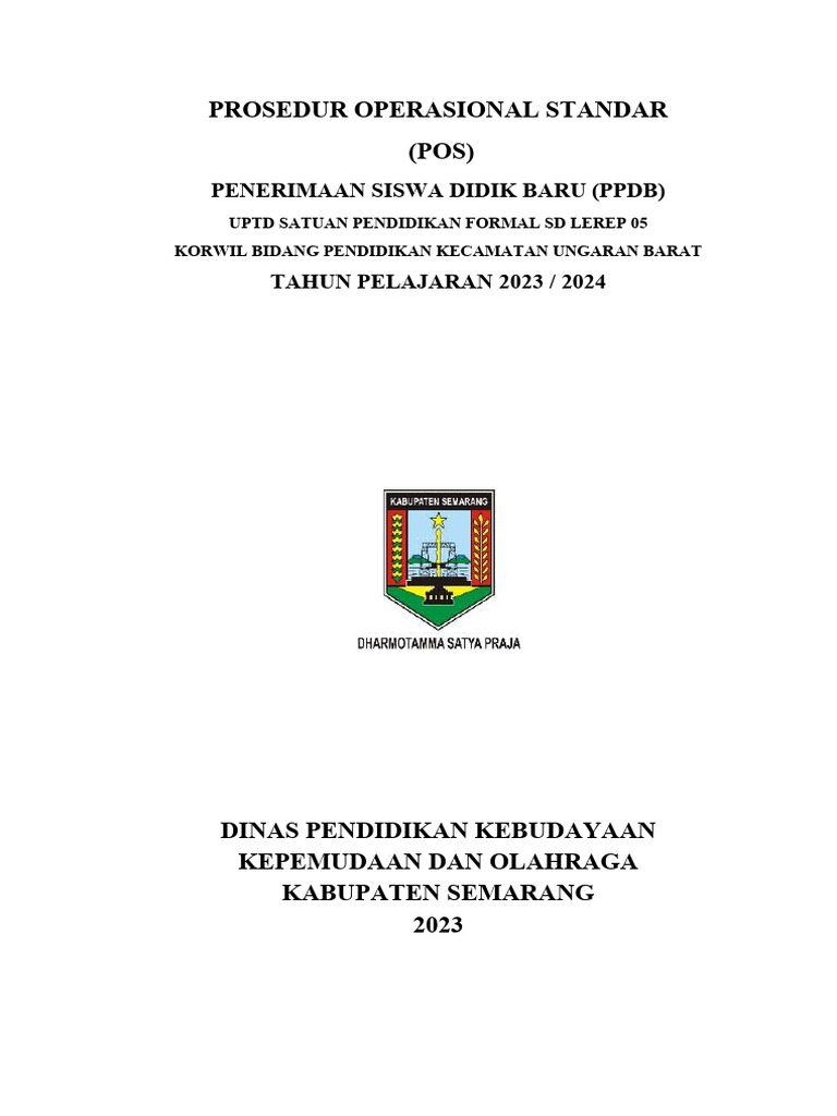 Pos PPDB 2023 SDN Lerep 05 | PDF