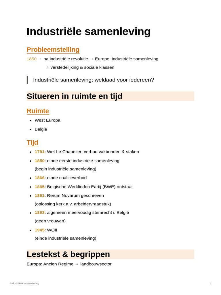 Industriele Samenleving | PDF