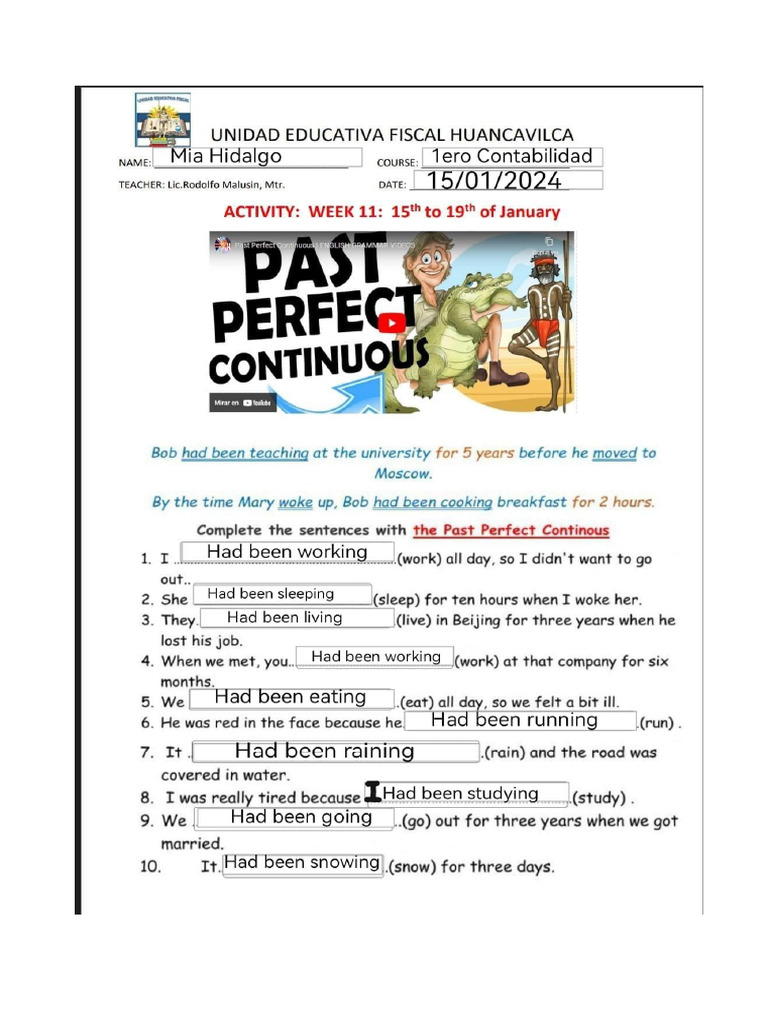 Deber de Ingles | PDF