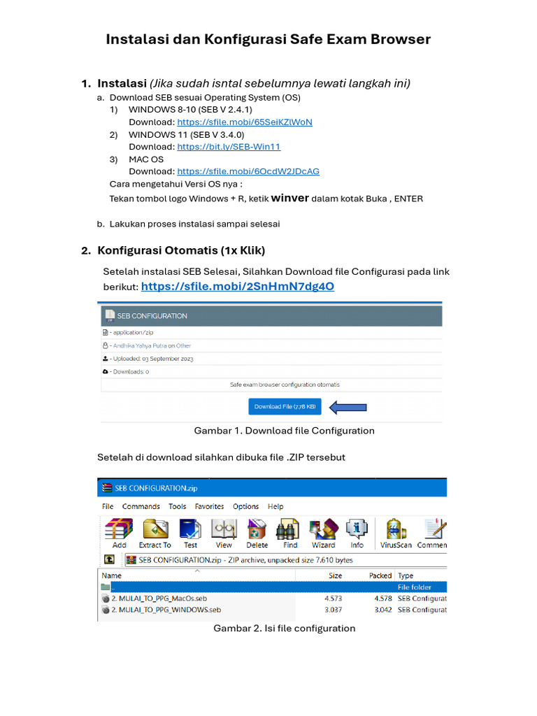 Panduan Instalasi Dan Konfigurasi SEB (Safe Exam Browser) TO PPG | PDF ...