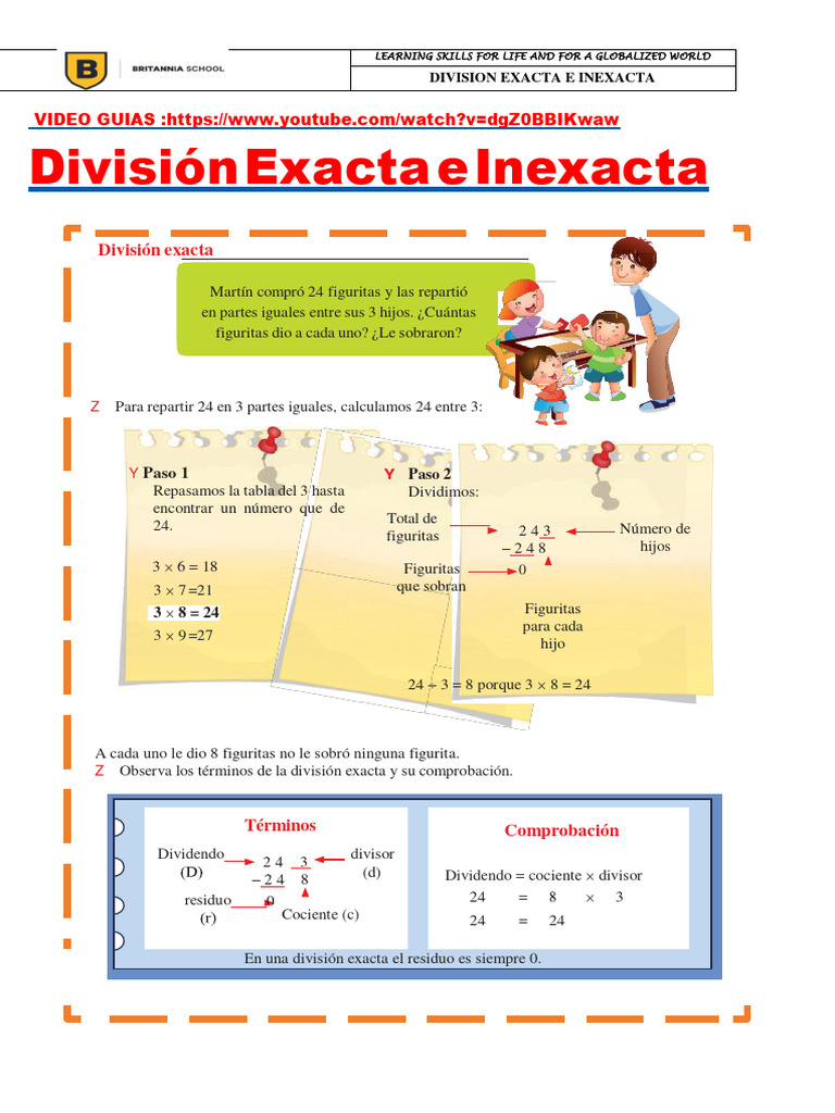 Actividades Con Explicación. | PDF | División (Matemáticas ...