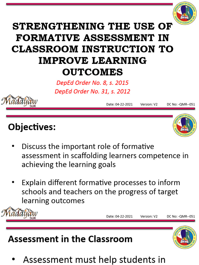 Strengthening Formative Assessment | PDF | Educational Assessment | Learning
