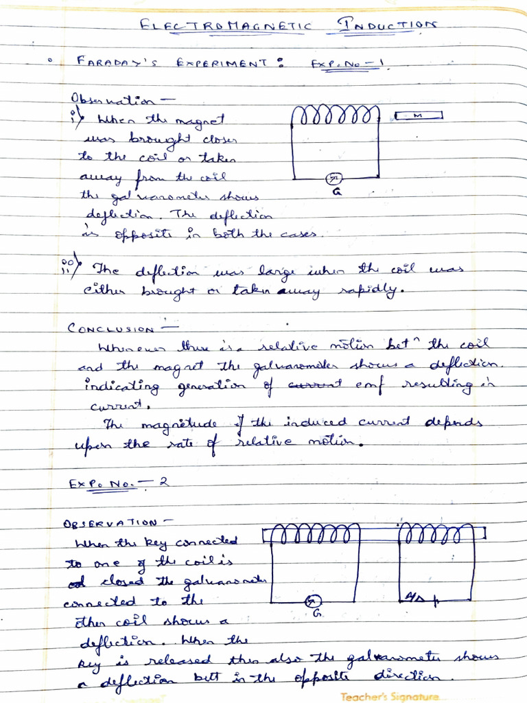 Electromagnetic Induction | PDF