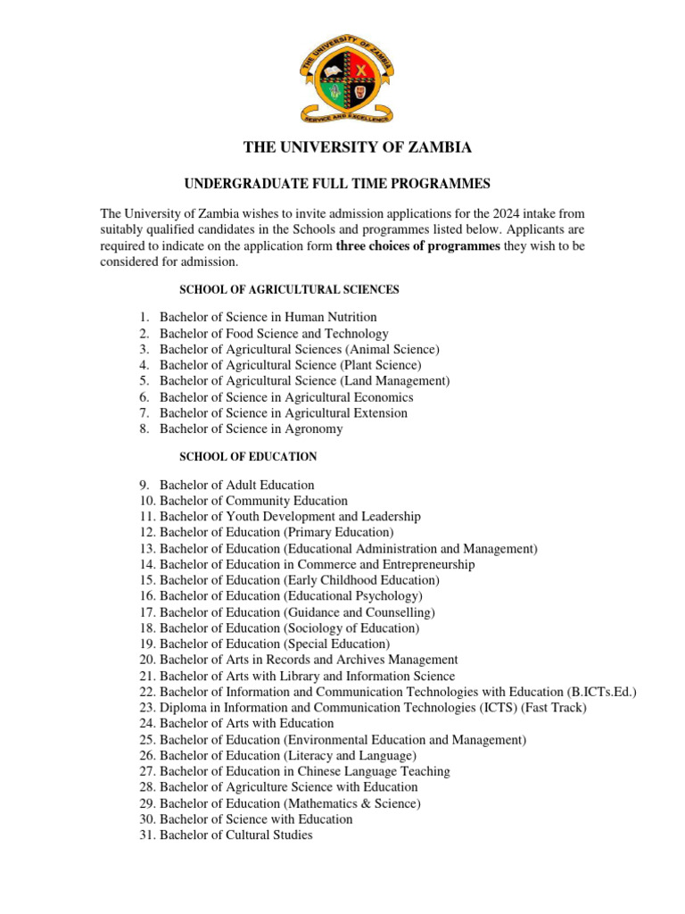 Admission Advert 2024 Intake - 0 | PDF