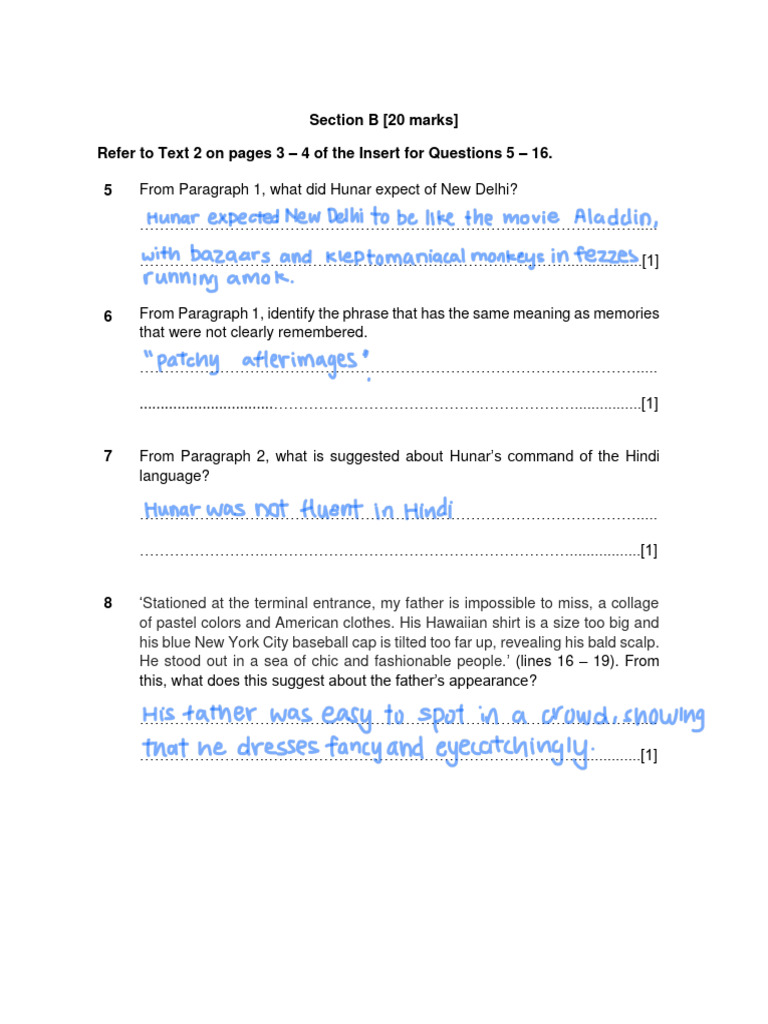 English Paper 2 2022 | PDF