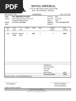Hotel Bill Sample | PDF