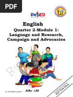 English 10 Q2 Module 2 | PDF | Learning | Verb
