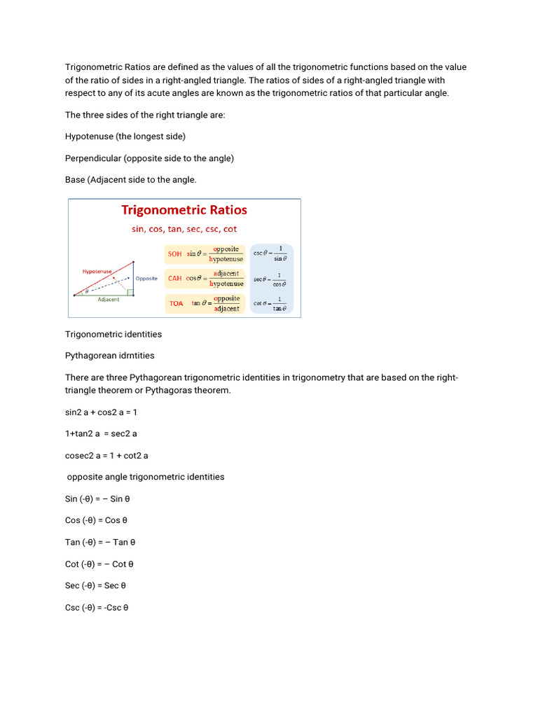 Trigonometry | PDF | Trigonometry | Trigonometric Functions
