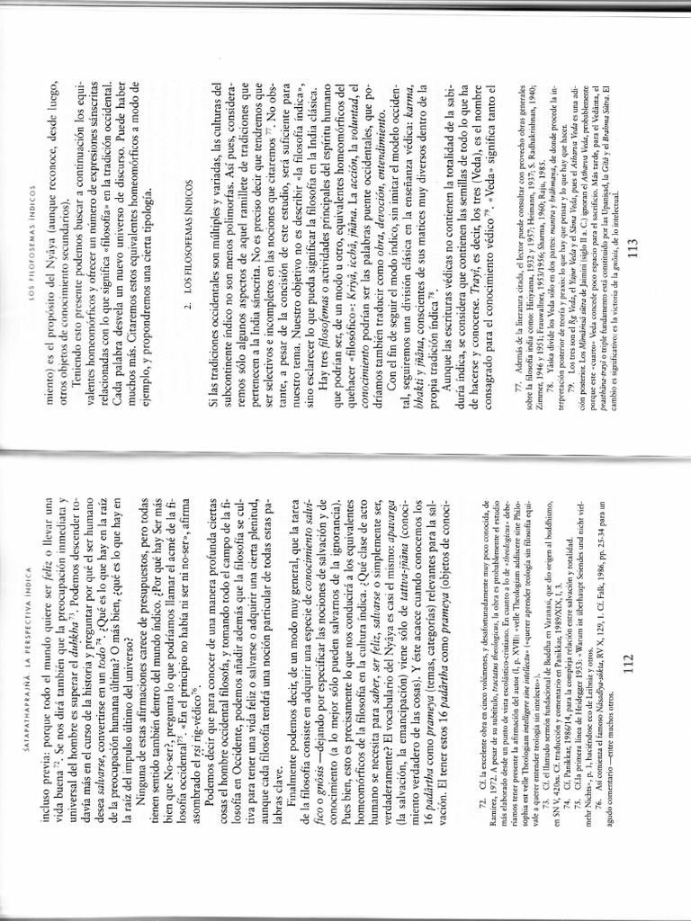 PANNIKAR, Raimon-"Los Filosofemas Índicos" (Dentro Del Libro "La Experiencia Filosófica de La ...