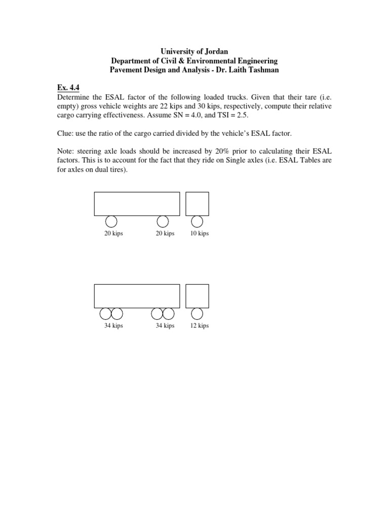 Pavement ESAL Calculation Guide | PDF