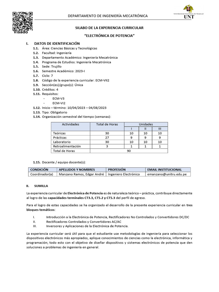 2023-VII-ElectrÃ Nica de Potencia | PDF | Evaluación | Ingeniería