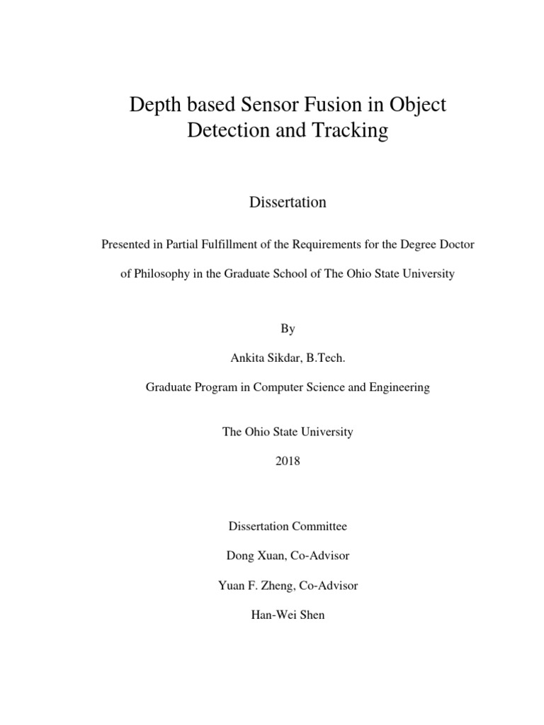 AnkitaSikdar Dissertation | PDF | Computer Vision | Infrared