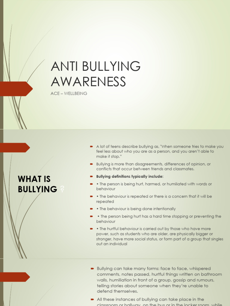 Anti Bullying Awareness Paper | PDF | Bullying | Cyberbullying