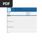 Site Visit Report Template | PDF