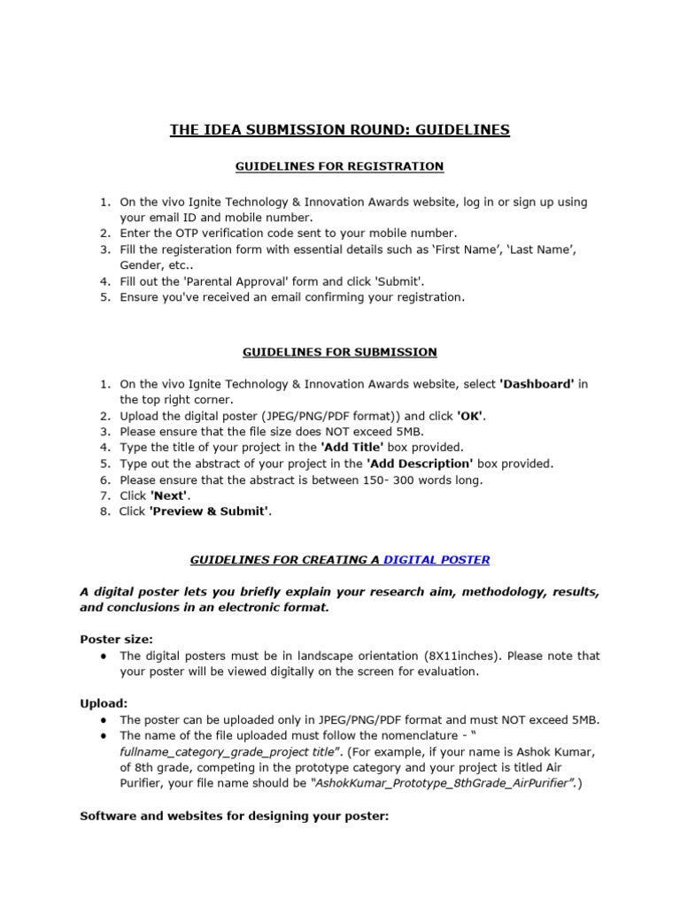 Detailed Guidelines | Download Free PDF | Computing