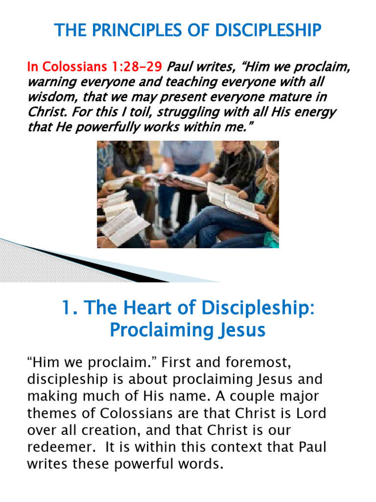 The Principles of Discipleship | PDF | Disciple (Christianity) | Jesus