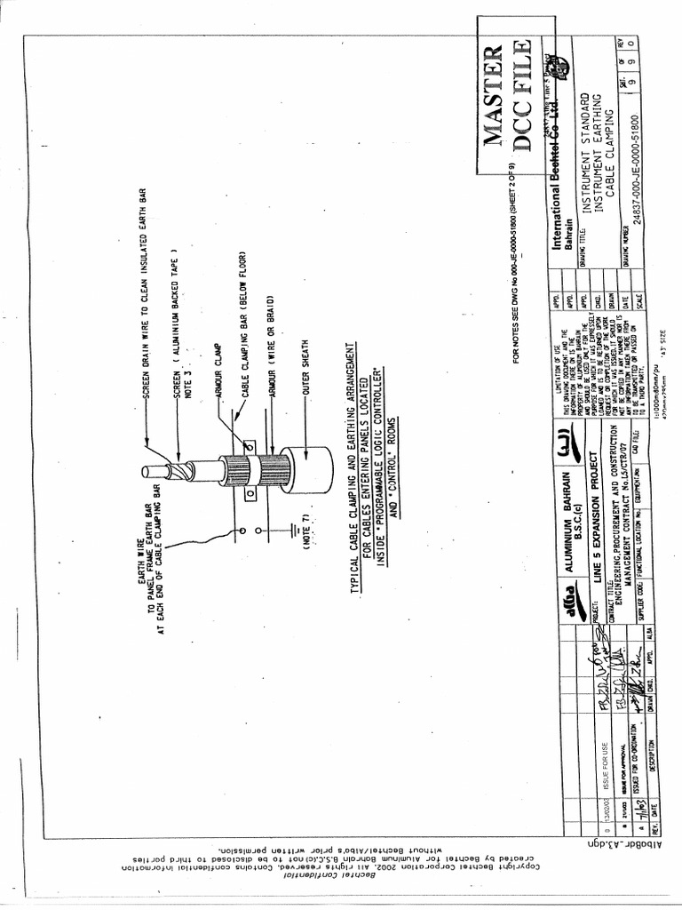 Instrument Standard - Instrumentation Earthing - Cable Clamping | PDF