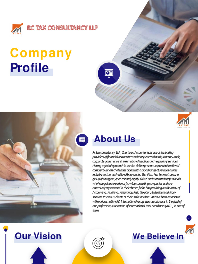 RC Tax Consultancy LLP PROFILE | PDF | Audit | Taxes