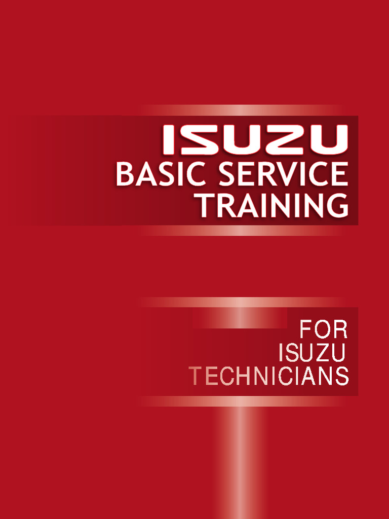Isuzu Basic Service Training LO | PDF