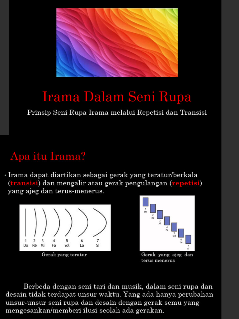 Irama Dalam Seni Rupa | PDF | Seni & Disiplin Bahasa