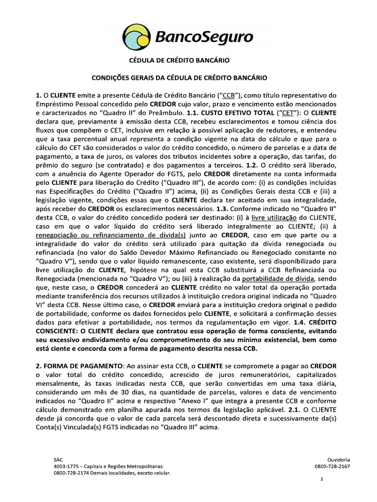 CCB Simplificada APP | PDF | Crédito | Finanças e Administração de Capital