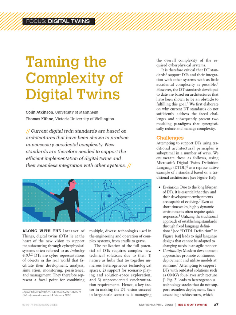 Digital Twins | Download Free PDF | Complexity | Software Engineering