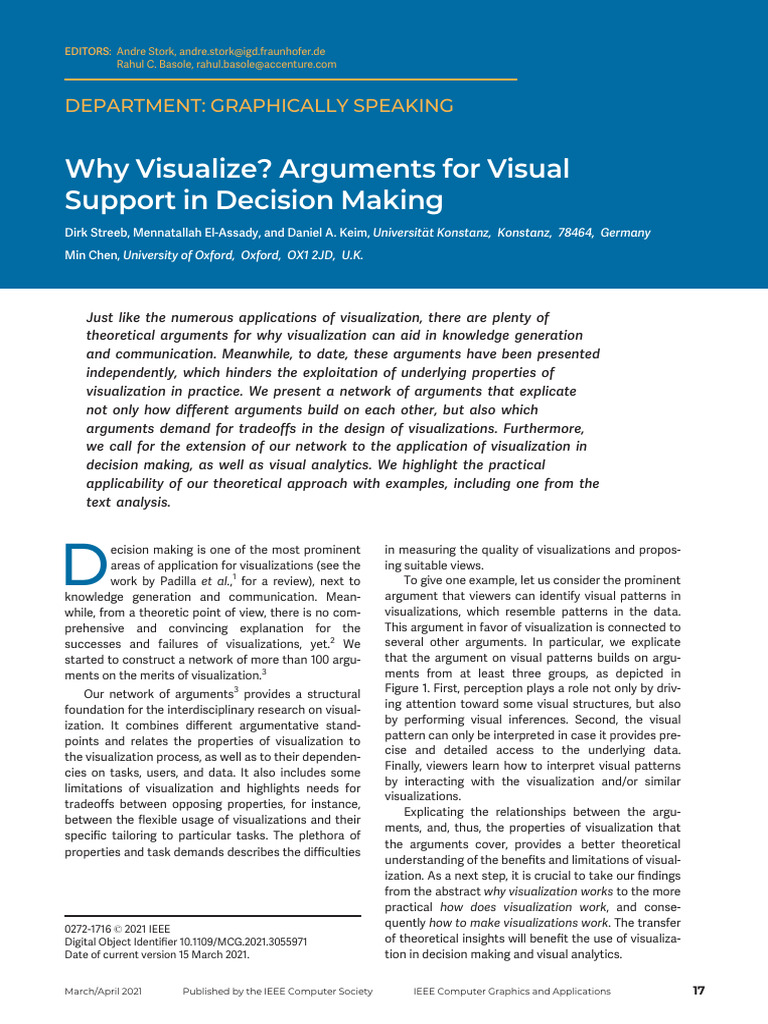 VisualSupport for Decision Making | PDF