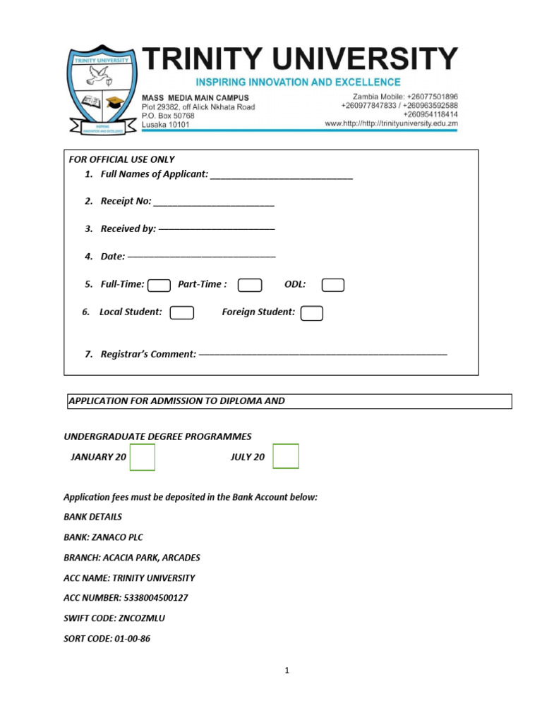 Application Form-Undergraduates 2022 | PDF | Bachelor's Degree ...