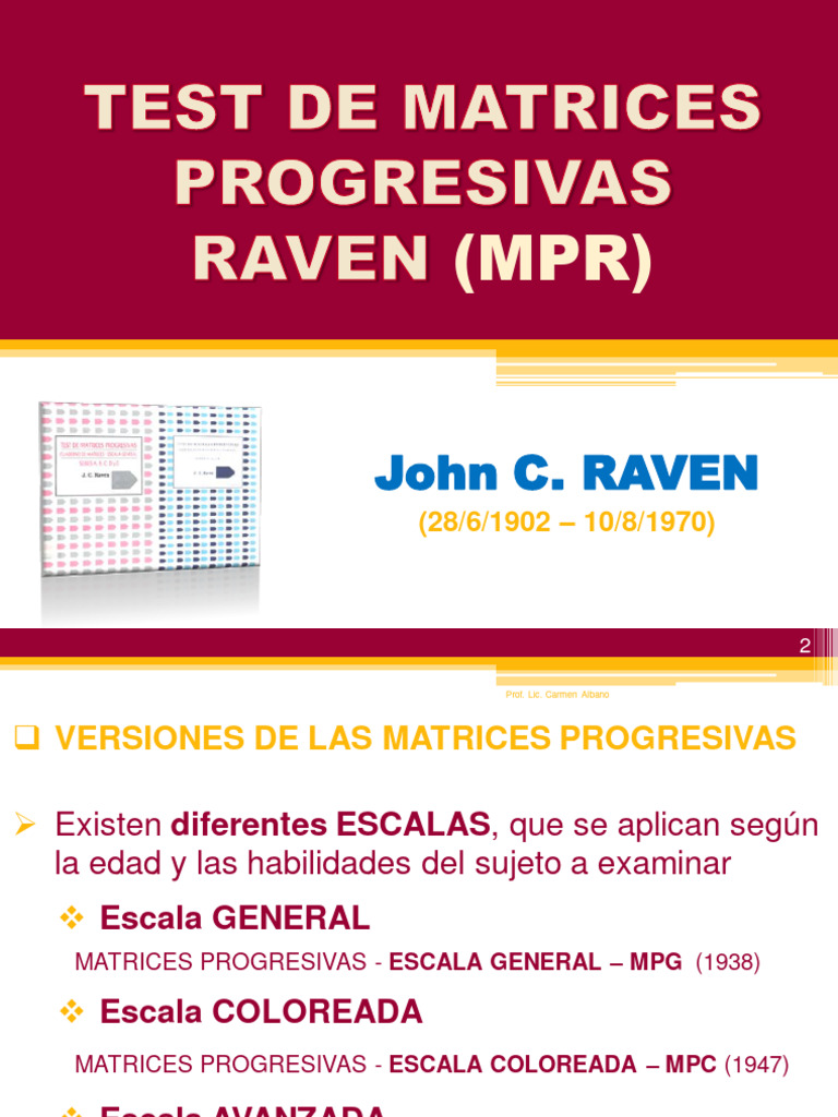 2016 RAVEN (by ca)_230401_124356 | PDF | Inteligencia | Evaluación