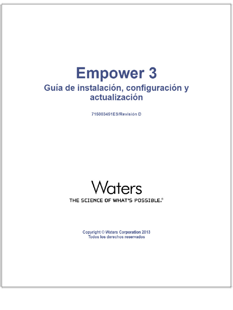 Empower 3 Guía de Instalación, Configuración y Actualización - PDF Free ...