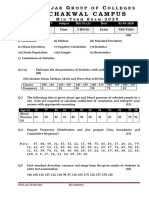 Biostatistics Formula Sheet | PDF