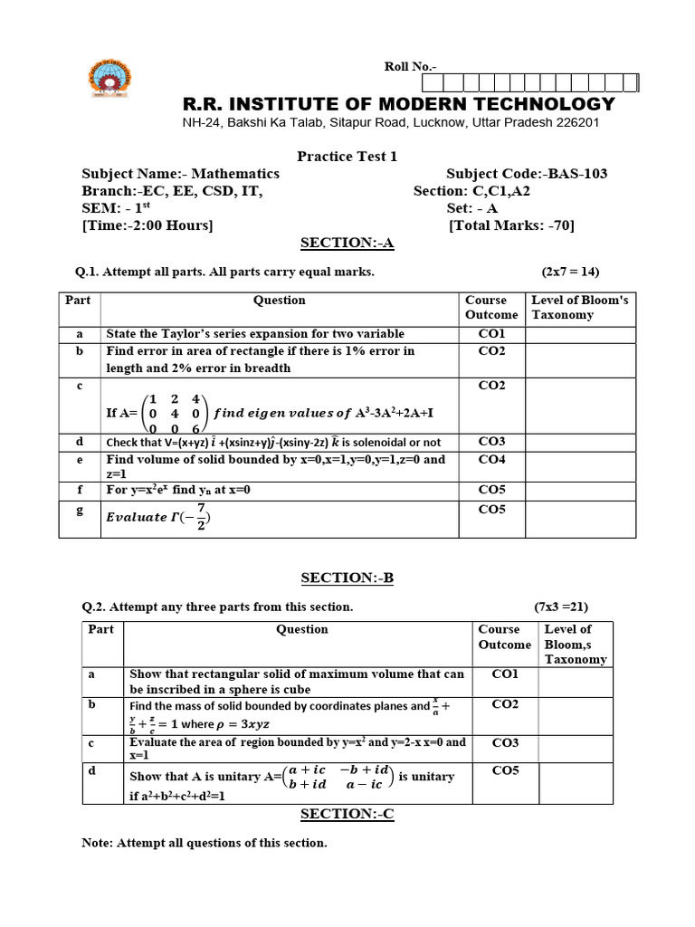 R.R. Institute of Modern Technology | PDF