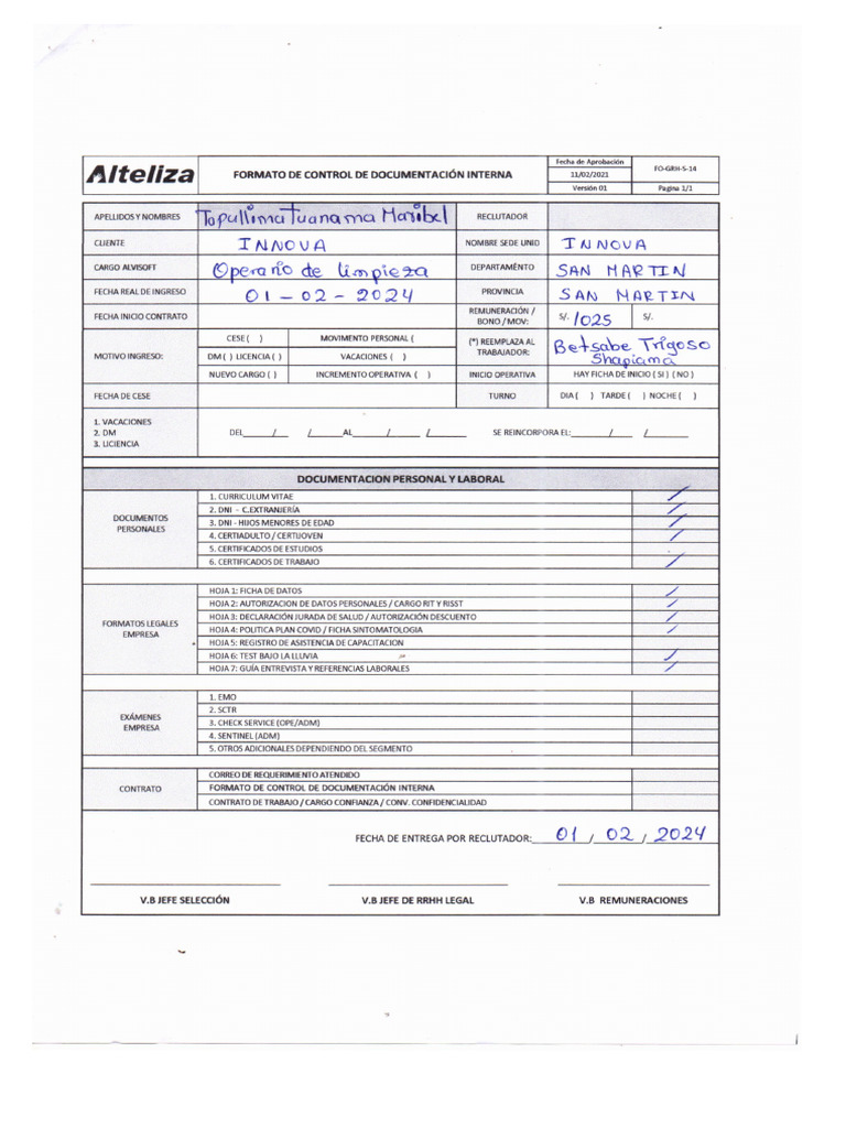 cv maribel actual | PDF