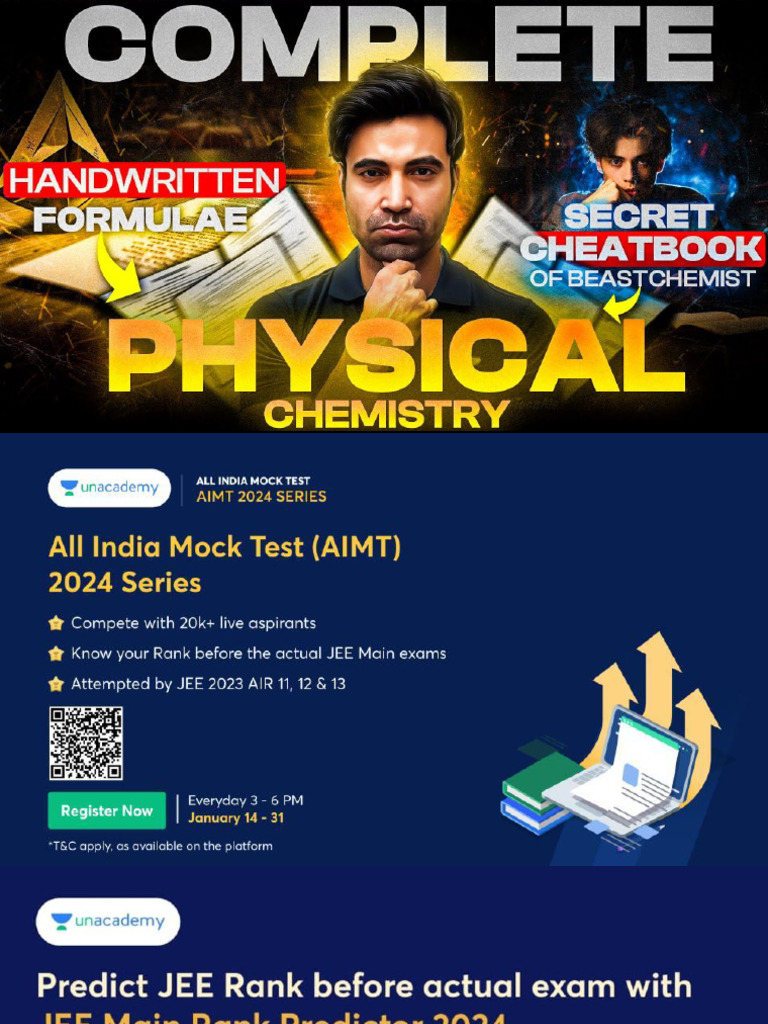 Cheat Codes-Physical Chemistry | PDF