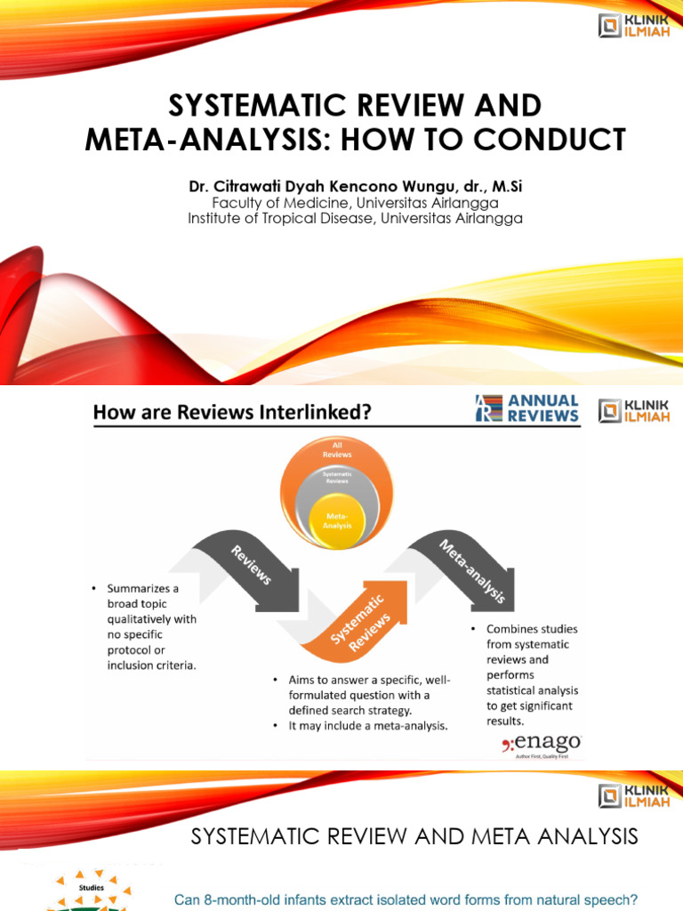 Systematic Review and Meta-Analysis: How To Conduct | PDF | Meta ...