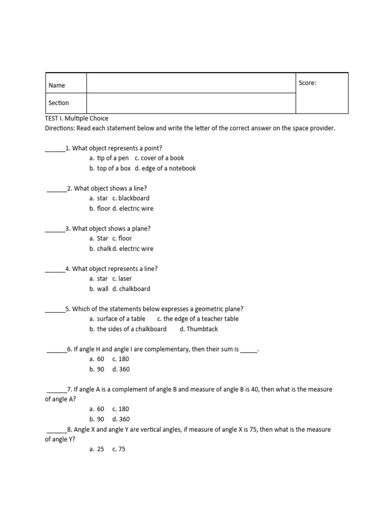 Assessment 3 | PDF | Triangle | Rectangle