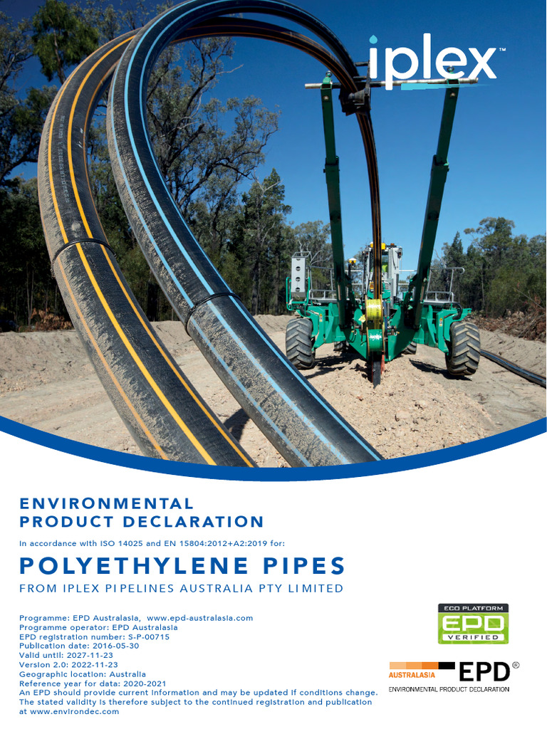 Ipex Pe Pipes | PDF | Pipe (Fluid Conveyance) | Materials